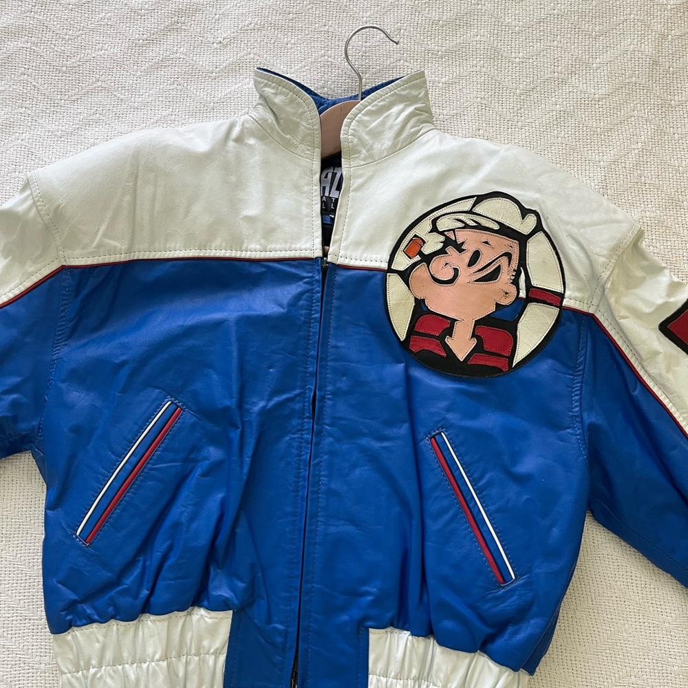 Vintage Popeye Women's Leather Jacket Maziar Leather … - Gem